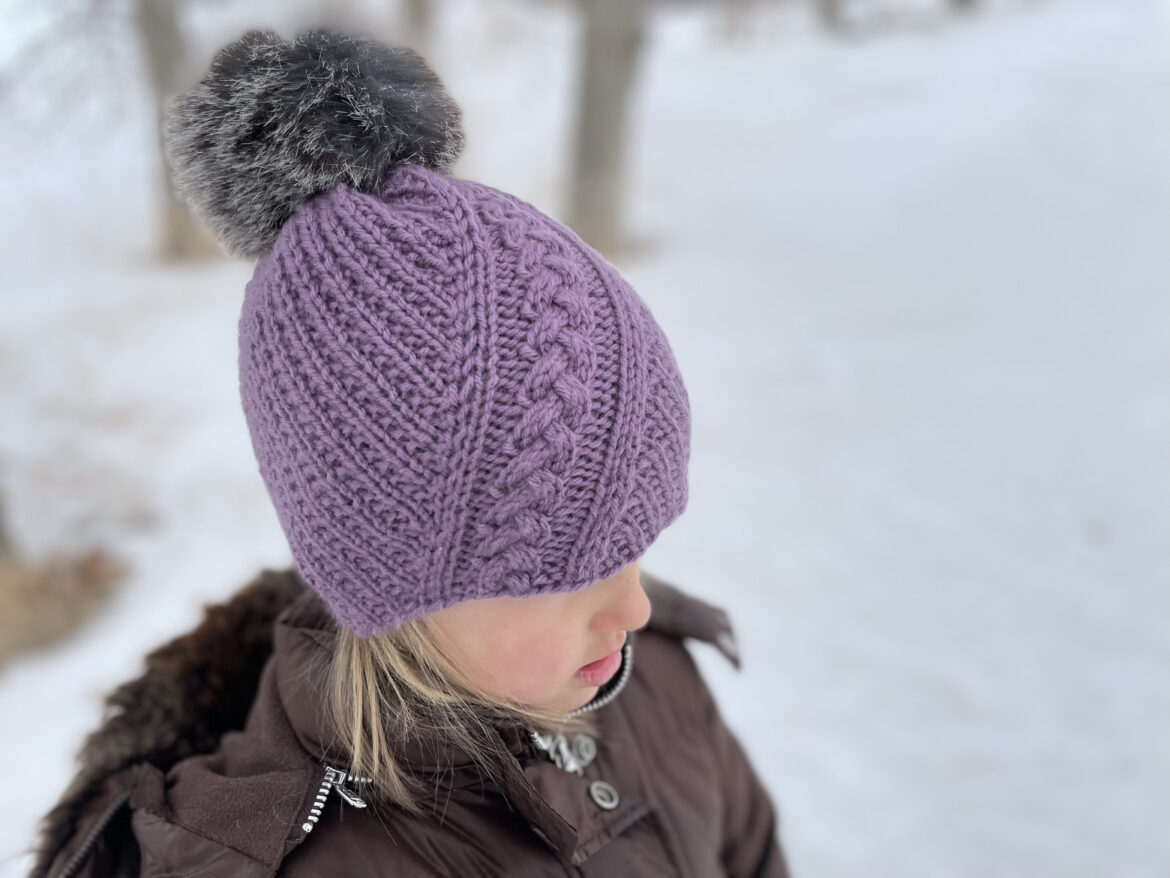 Winter Bliss Hat Knitting Pattern - KnotEnufKnitting