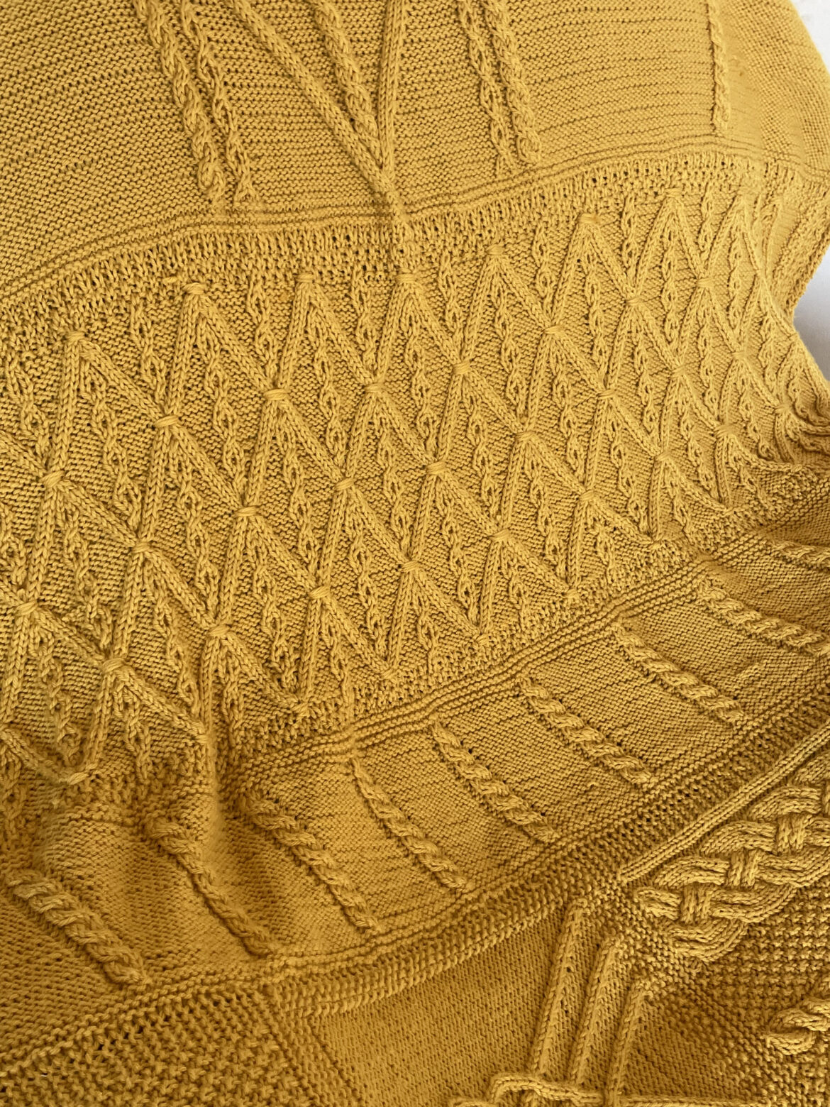 Mindful Seamless Knit Afghan - KnotEnufKnitting