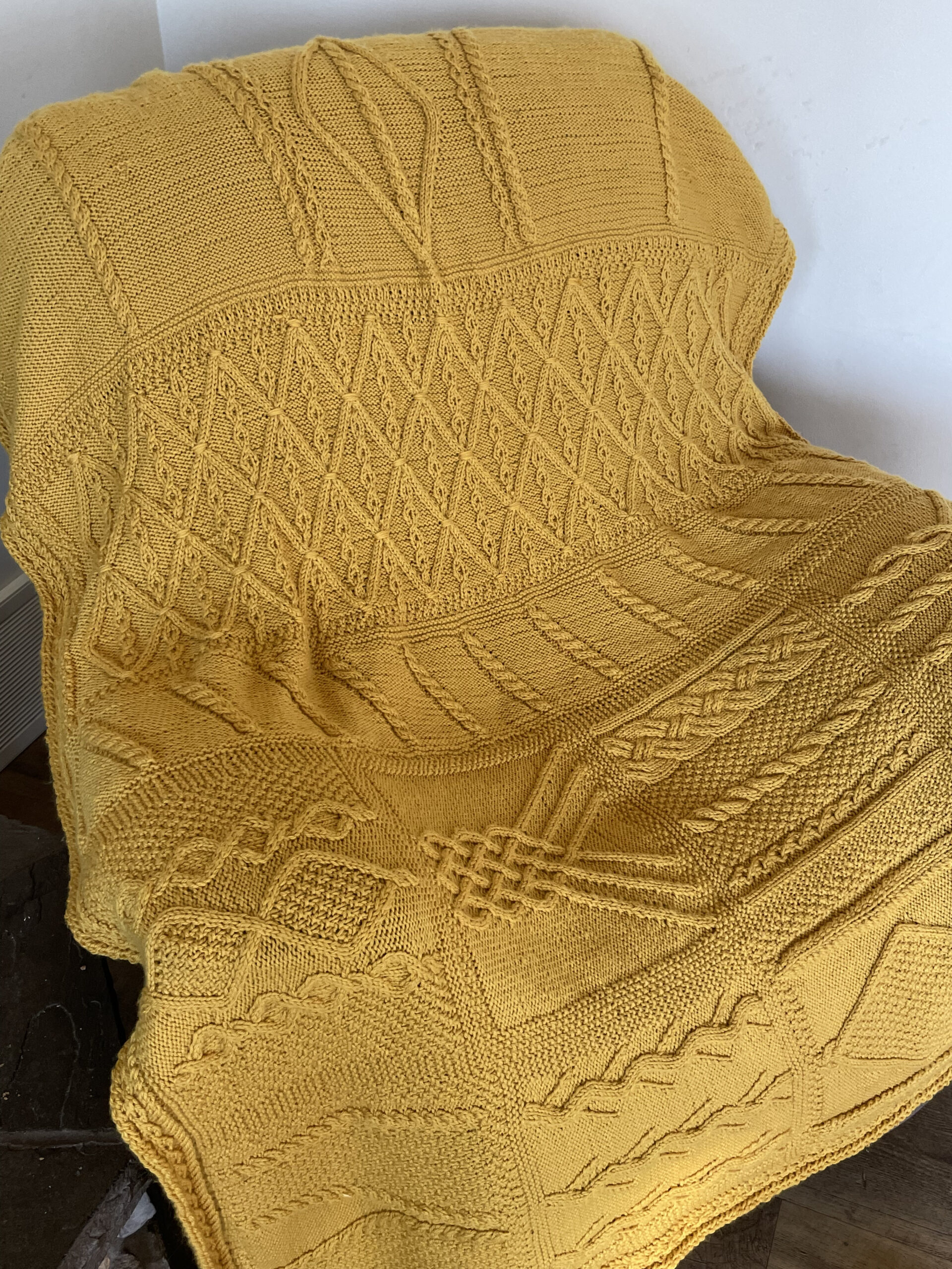 Mindful Seamless Knit Afghan - KnotEnufKnitting