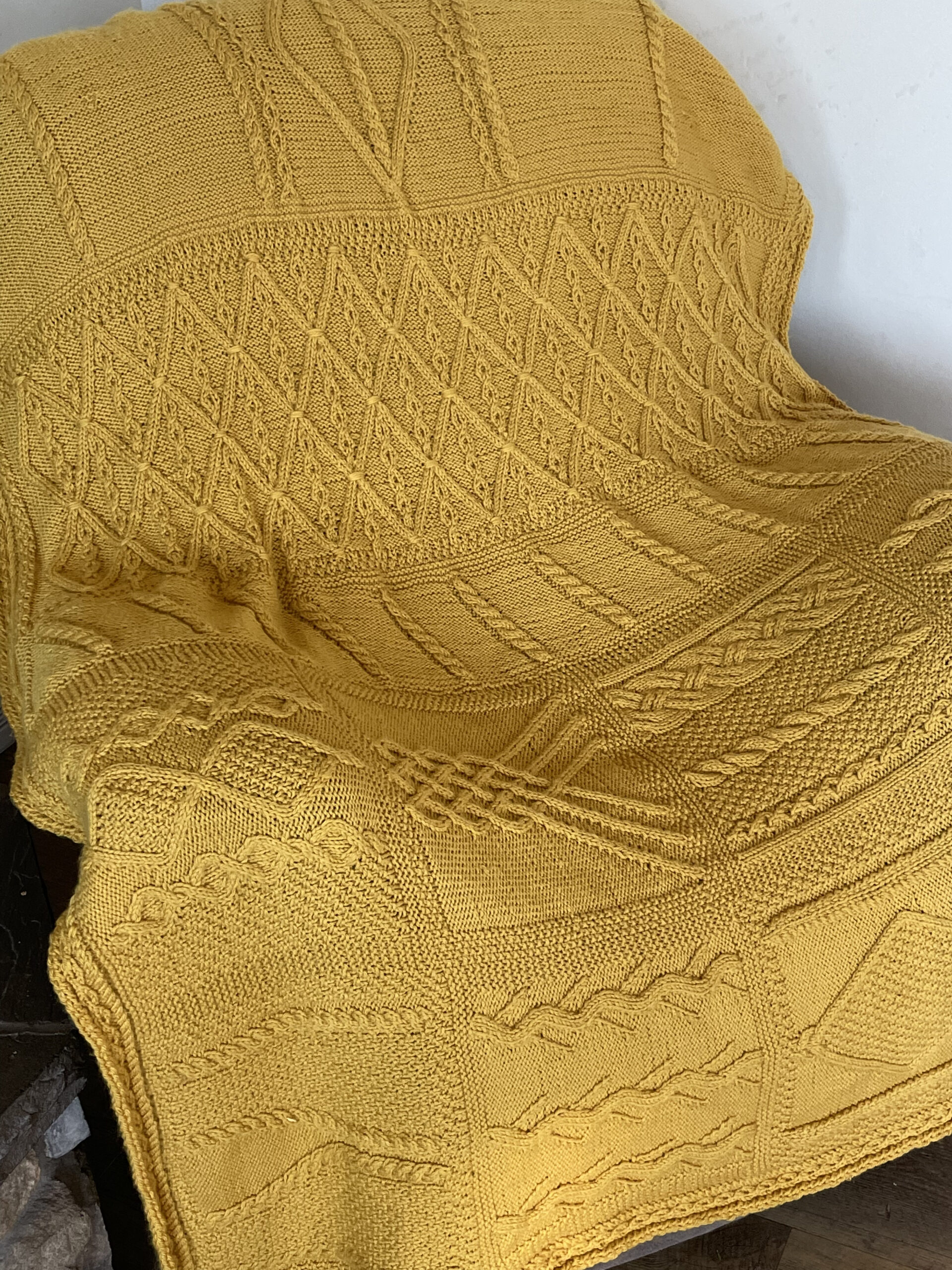 Mindful Seamless Knit Afghan - KnotEnufKnitting