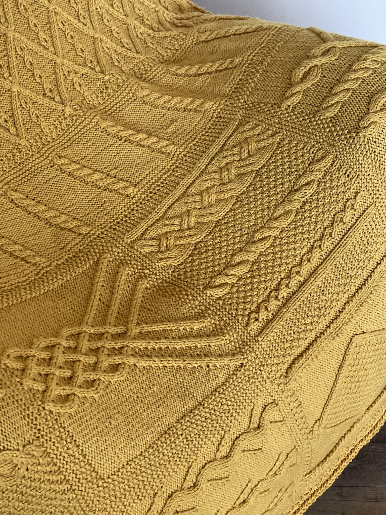 Mindful Seamless Knit Afghan - KnotEnufKnitting