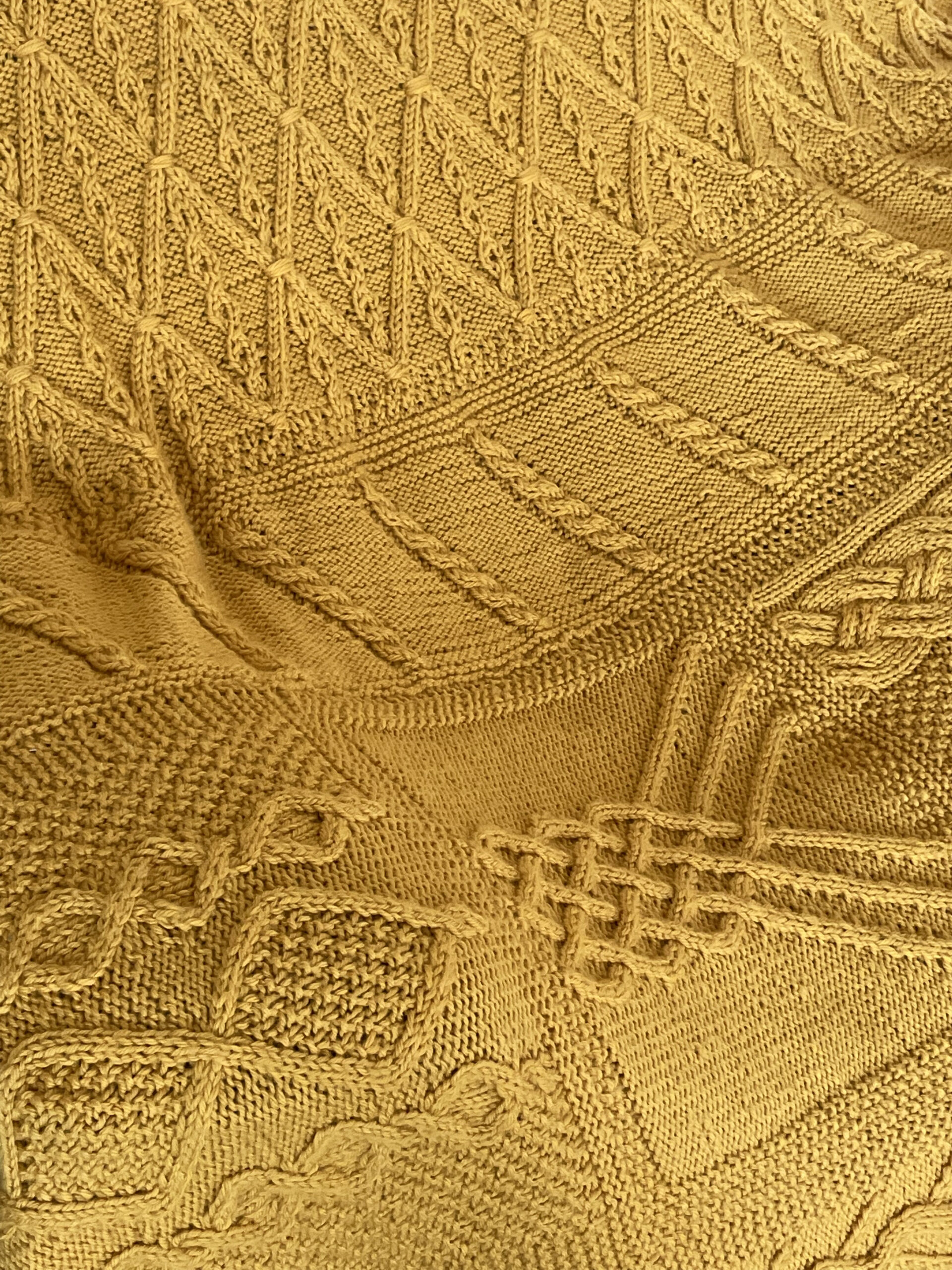 Mindful Seamless Knit Afghan - KnotEnufKnitting